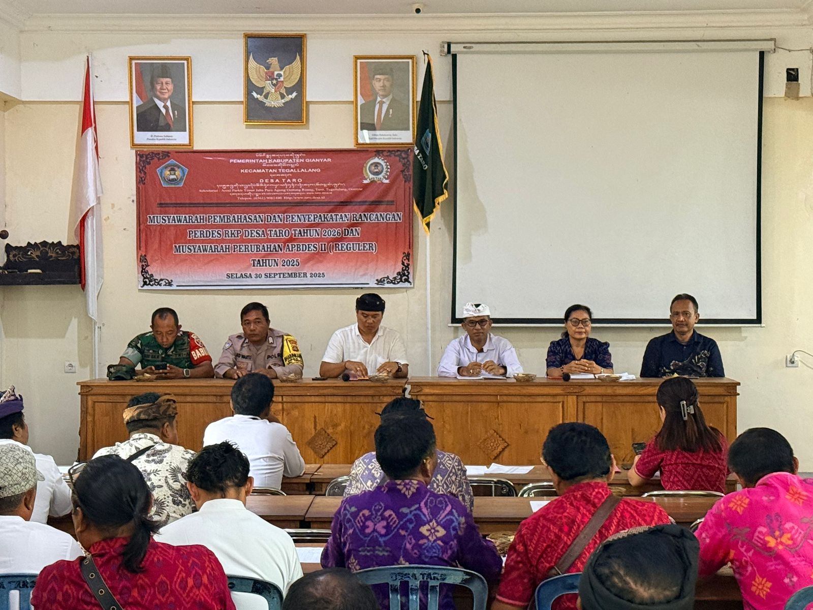 Situs Resmi Desa Taro Rapat Musyawarah Desa Taro: Penyepakatan ...